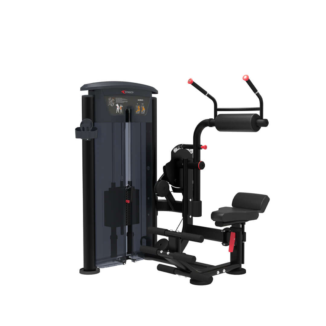 TKO Signature Abdominal Crunch / Back Extension Machine 160 lb Weight